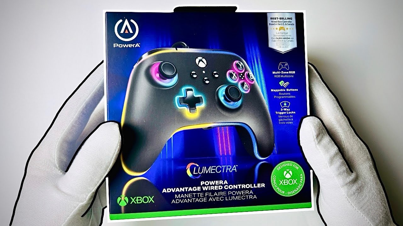 Powera Advantage Xbox Controller Unboxing + Gameplay - YouTube