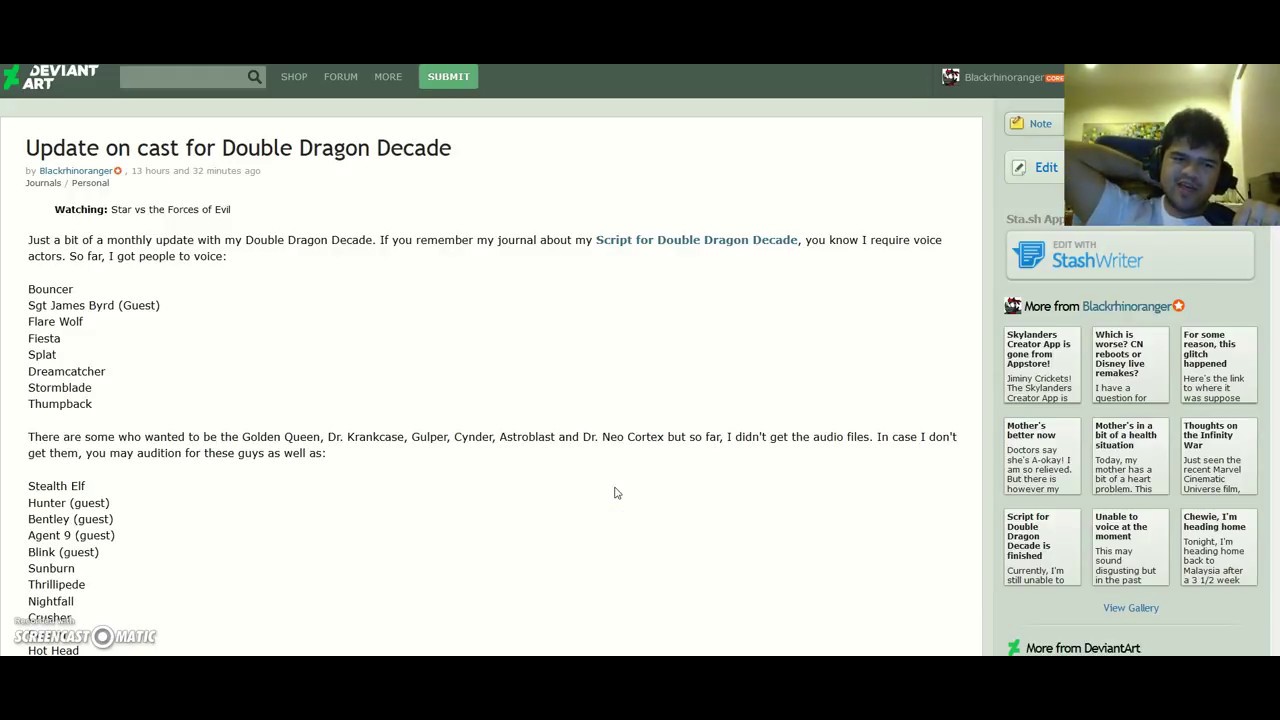Double Dragon Decade Casting Update - YouTube