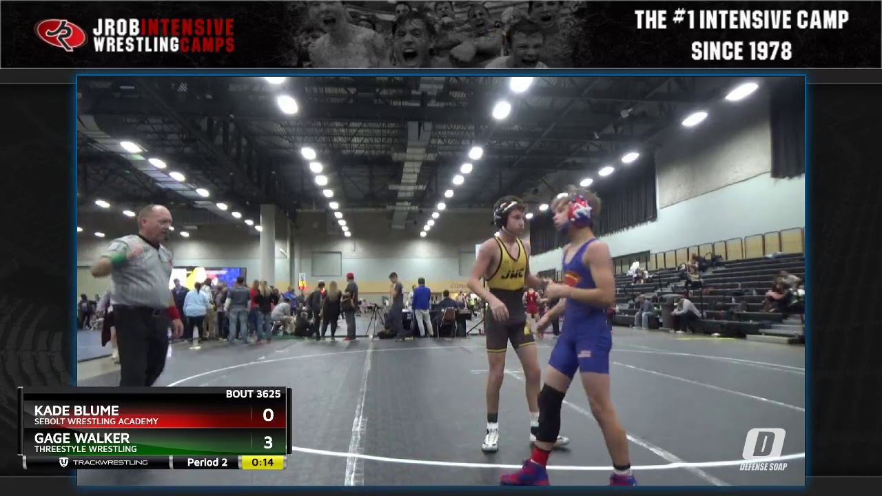 G 7-8 91 Kade Blume Sebolt Wrestling Academy Vs Gage Walker Threestyle ...