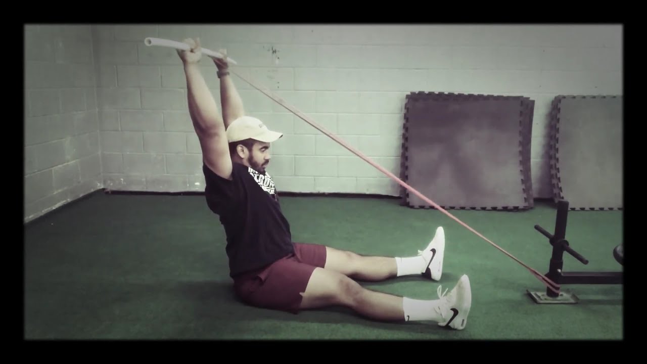 Seated Banded Front Raise - YouTube