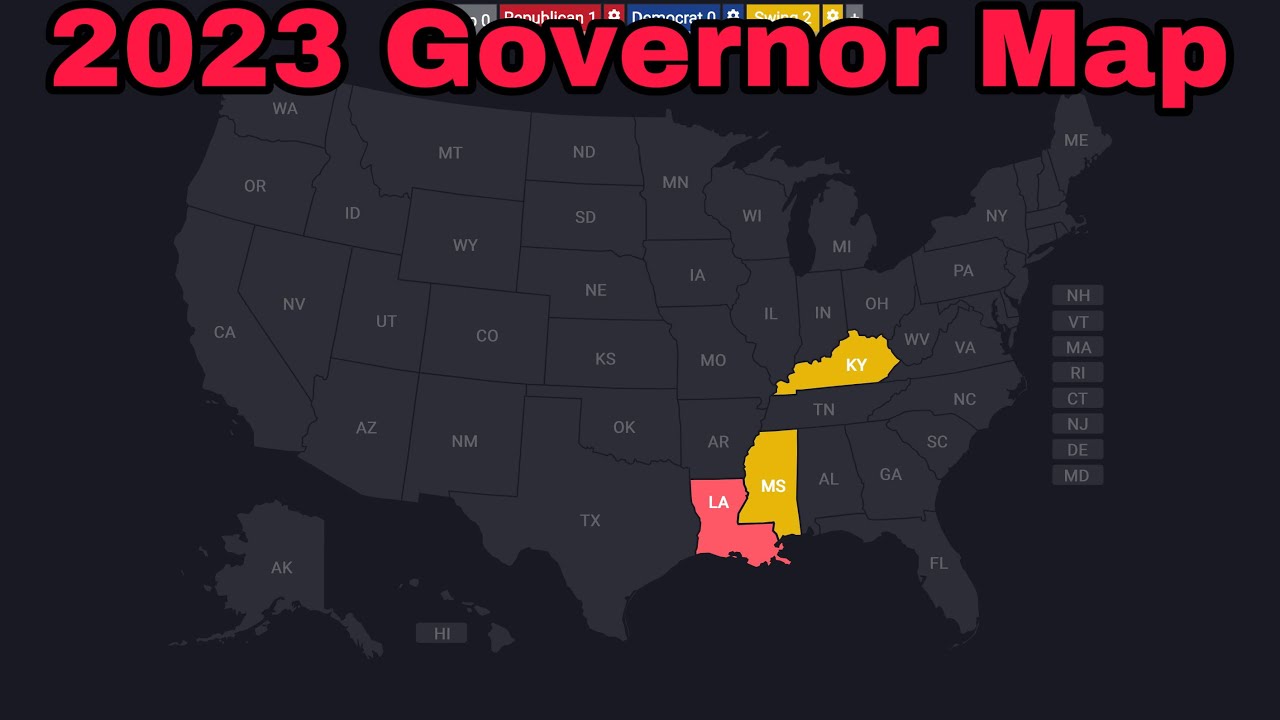 2023 Governor Map Prediction (December 2022) - YouTube