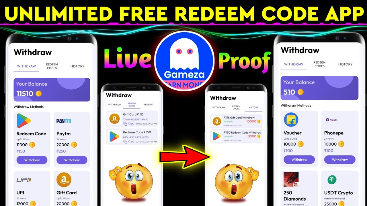 Gameza App Update | Google Play Gift Card Earning App | Free Redeem ...