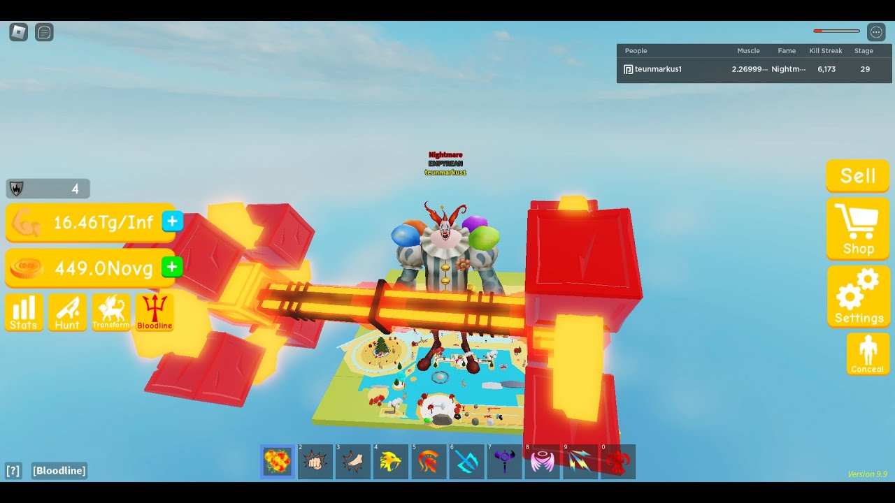 roblox lifting simulator 9th Ultimate Class - YouTube