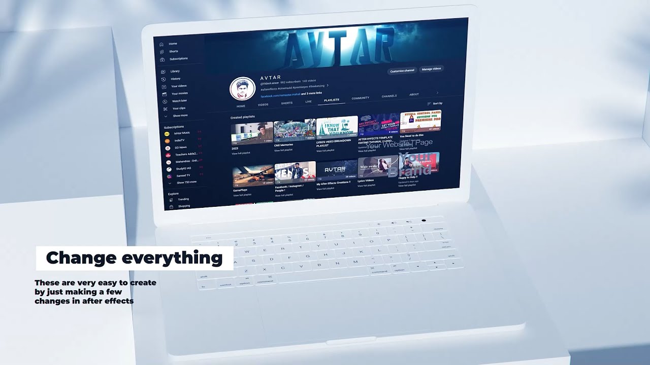 Part 03 || CUSTOMIZE SCREEN in 3D MOCKUPS || Phone, Laptop, Desktop ...