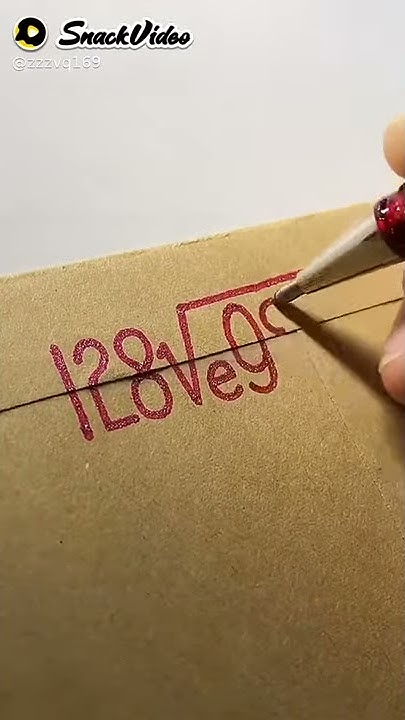 How to write I love you - YouTube