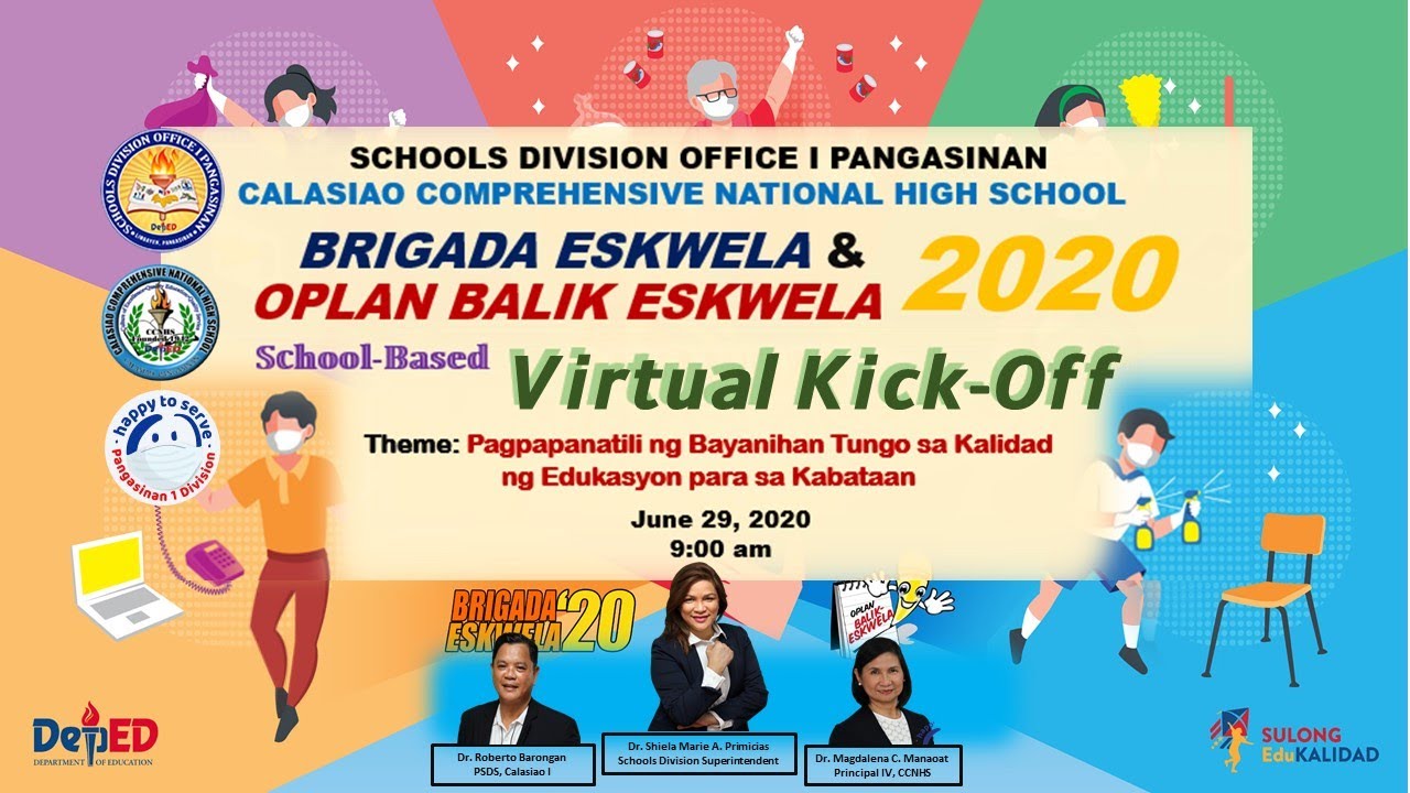 CCNHS SCHOOL-BASED VIRTUAL KICK-OFF OF BRIGADA ESKWELA AND OPLAN BALIK ...