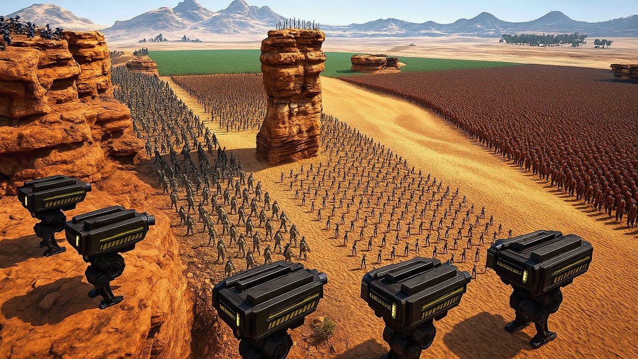 THE INFINITY MECH'S LAST STAND! vs 4.000.000 Demon & Zombie Horde ...