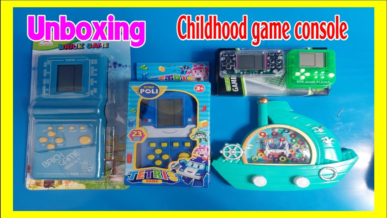 Unboxing the childhood mini game console - YouTube