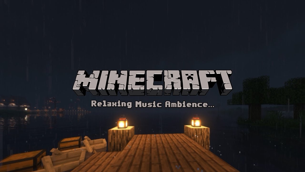 Rain Night with Relaxing Minecraft Music Ambience to study and relax to ...
