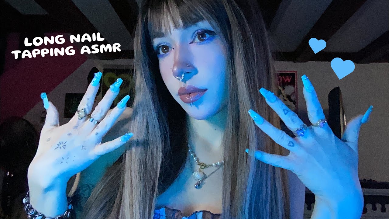 Tapping & Scratching With Long Nails ASMR | Nail on Nail Tapping, Whispering, Rambling - YouTube