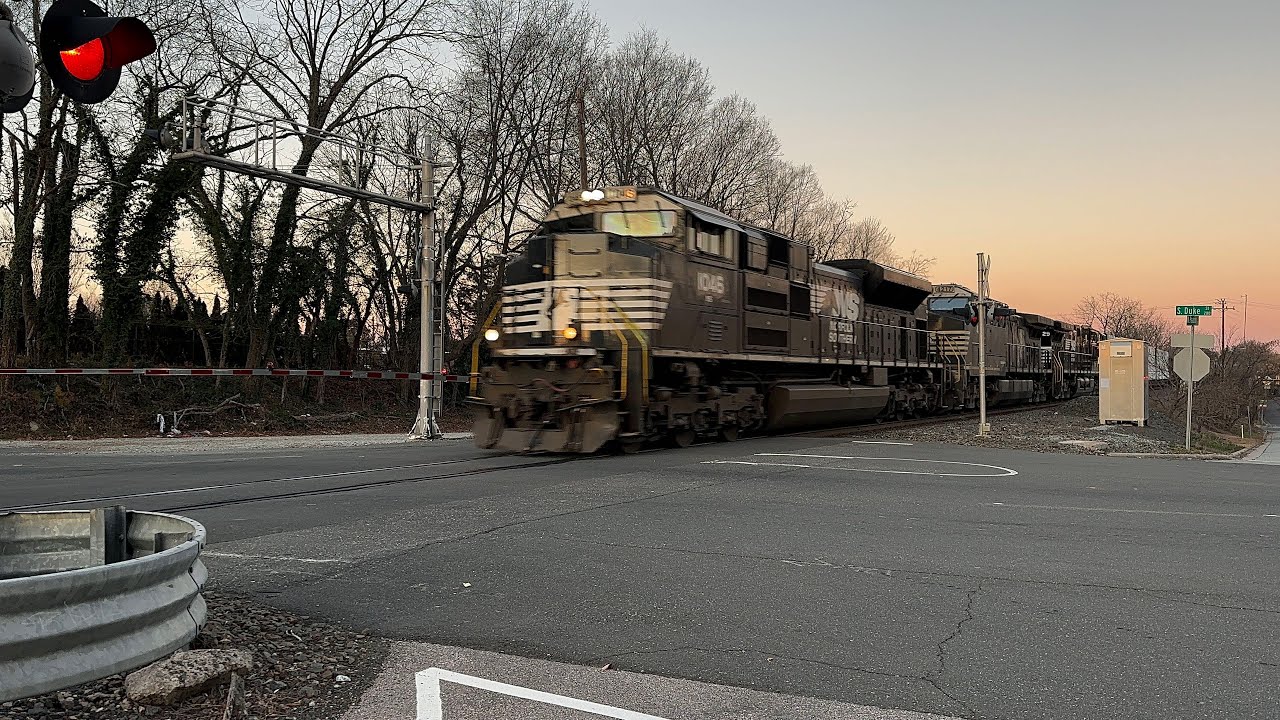Early Morning Trains in Durham NC - YouTube