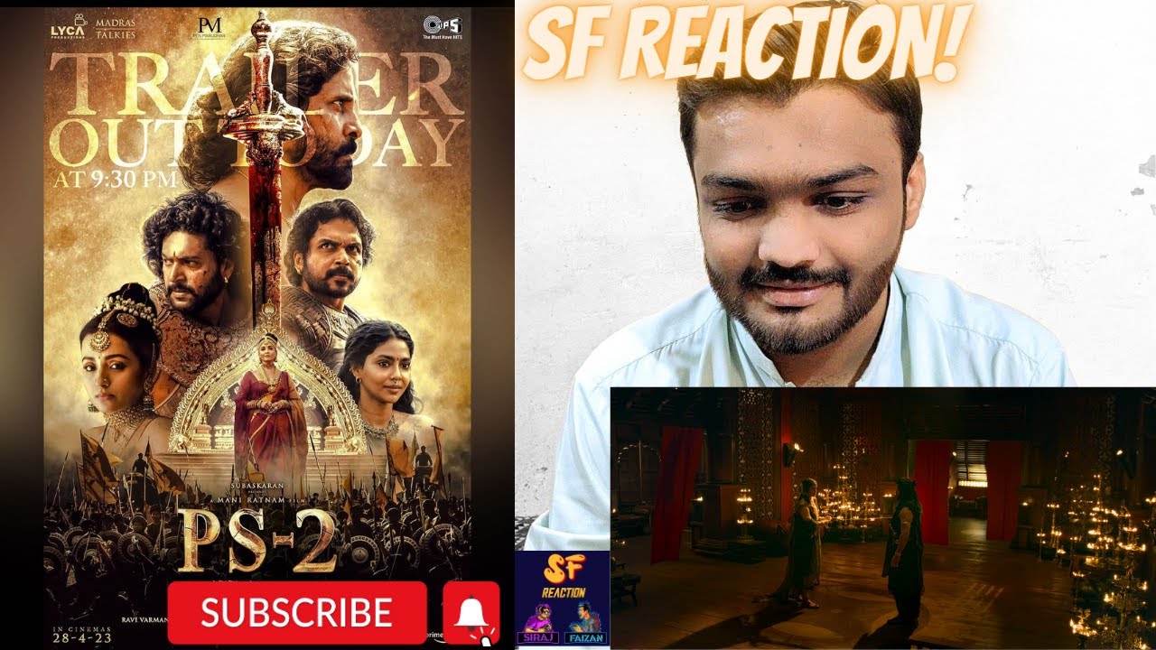 PS2 Hindi (Ponniyin Selvan 2) Trailer REACTION!! | Vikram | Aishwarya ...