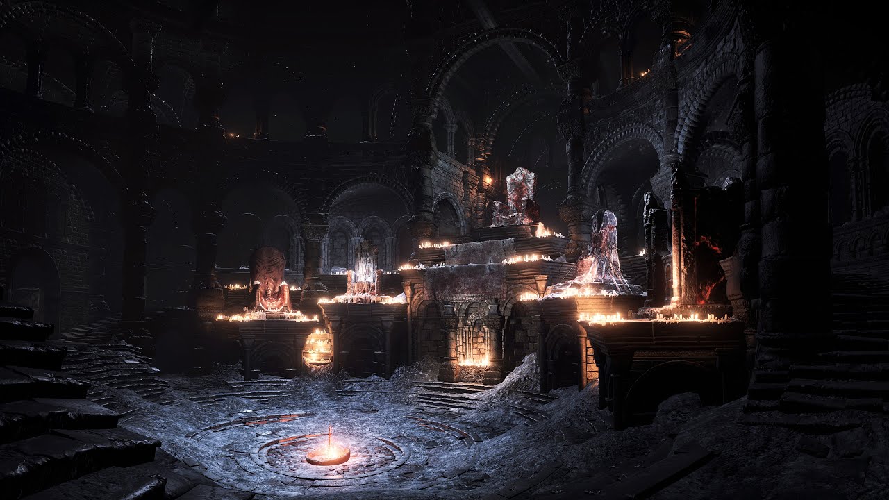 Dark Souls III Firelink Shrine Bonfire 10 Hours - YouTube