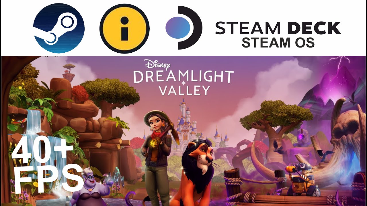 Disney Dreamlight Valley on Steam Deck in 720p 40+ fps - YouTube