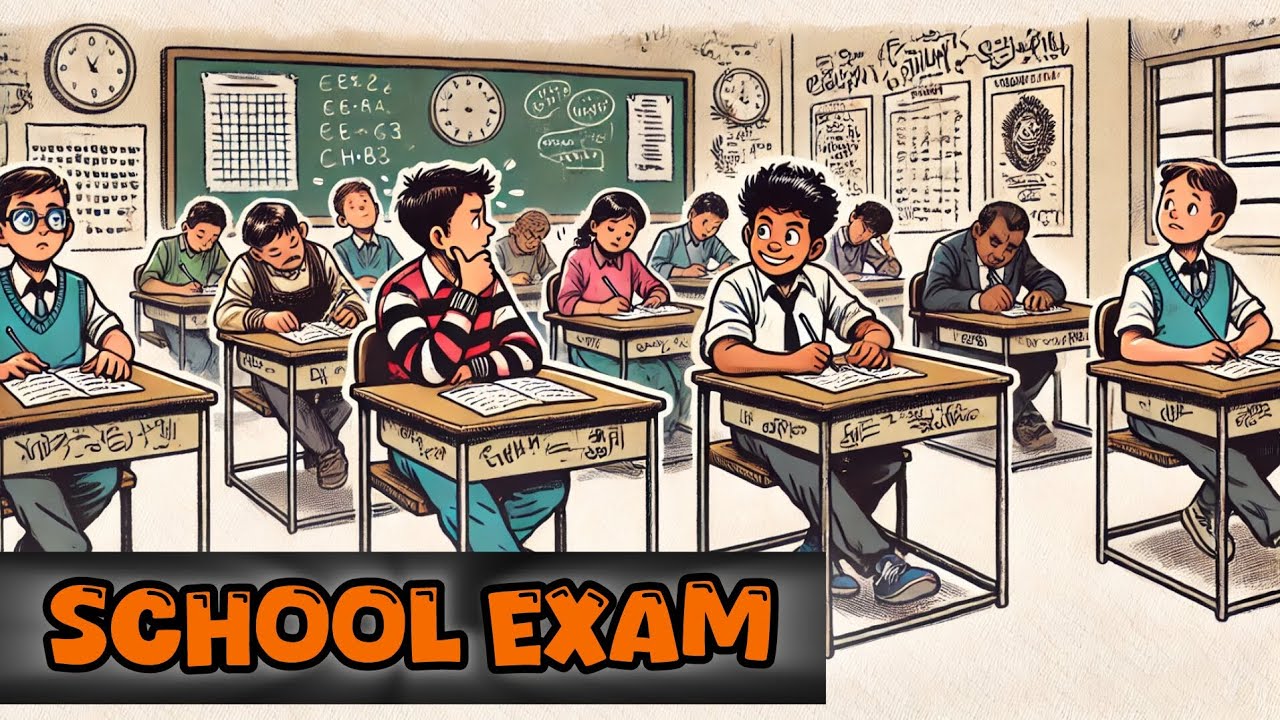 School exam |animation video|mahir - YouTube