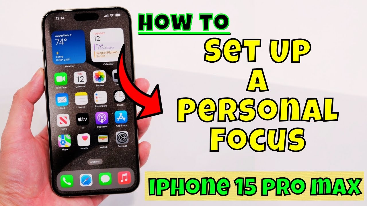 How to Set Up a Personal Focus iPhone 15 Pro Max - YouTube