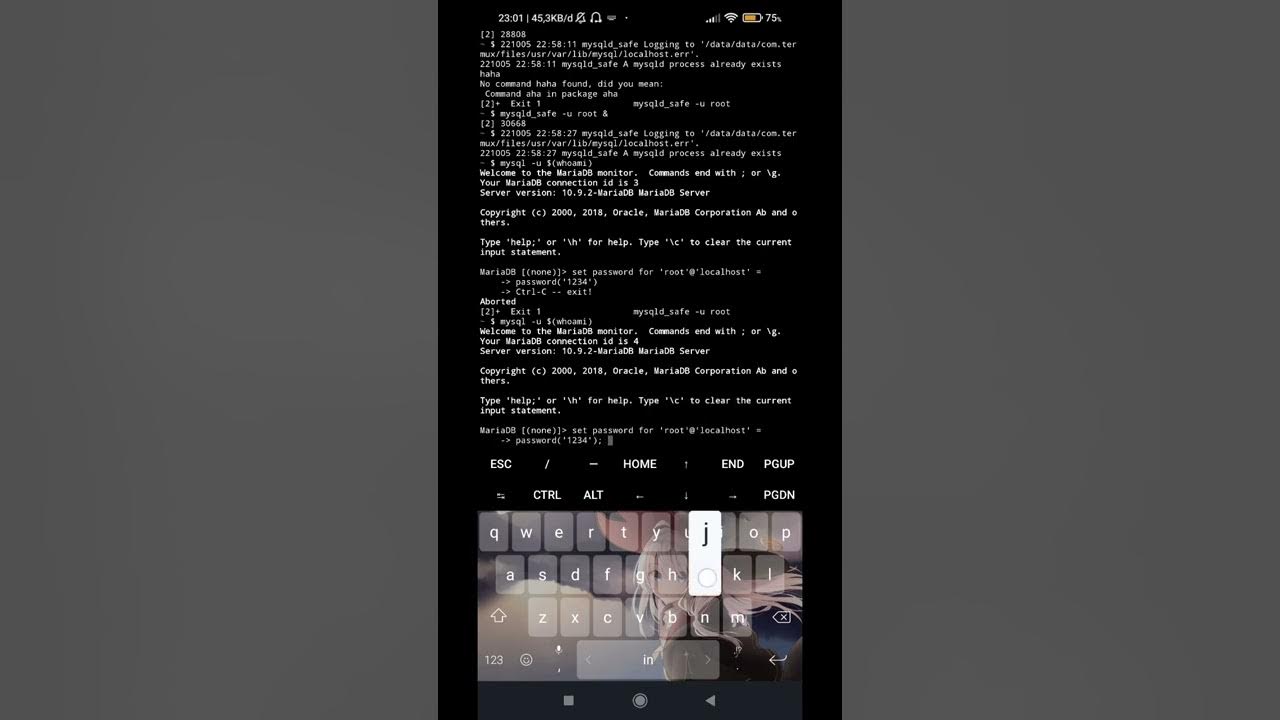Tutorial install MYSQL (MARIADB) di Android via Termux hingga membuat database dan tabel 🥶😁😱 ...