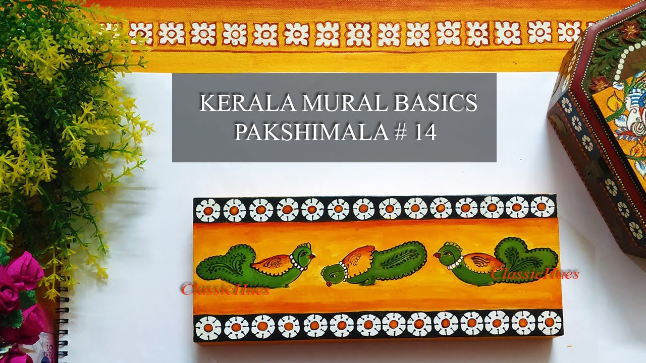 How To Draw PAKSHIMALA in Kerala Murals | Kerala Mural Painting Basic ...