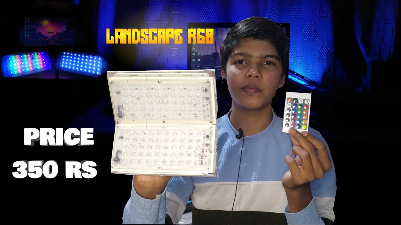 RGB LIGHT LANDSCAPE| YOUTUBE STUDIO LIGHT ⚡ LOW BUDGET DV -2#rgb # ...