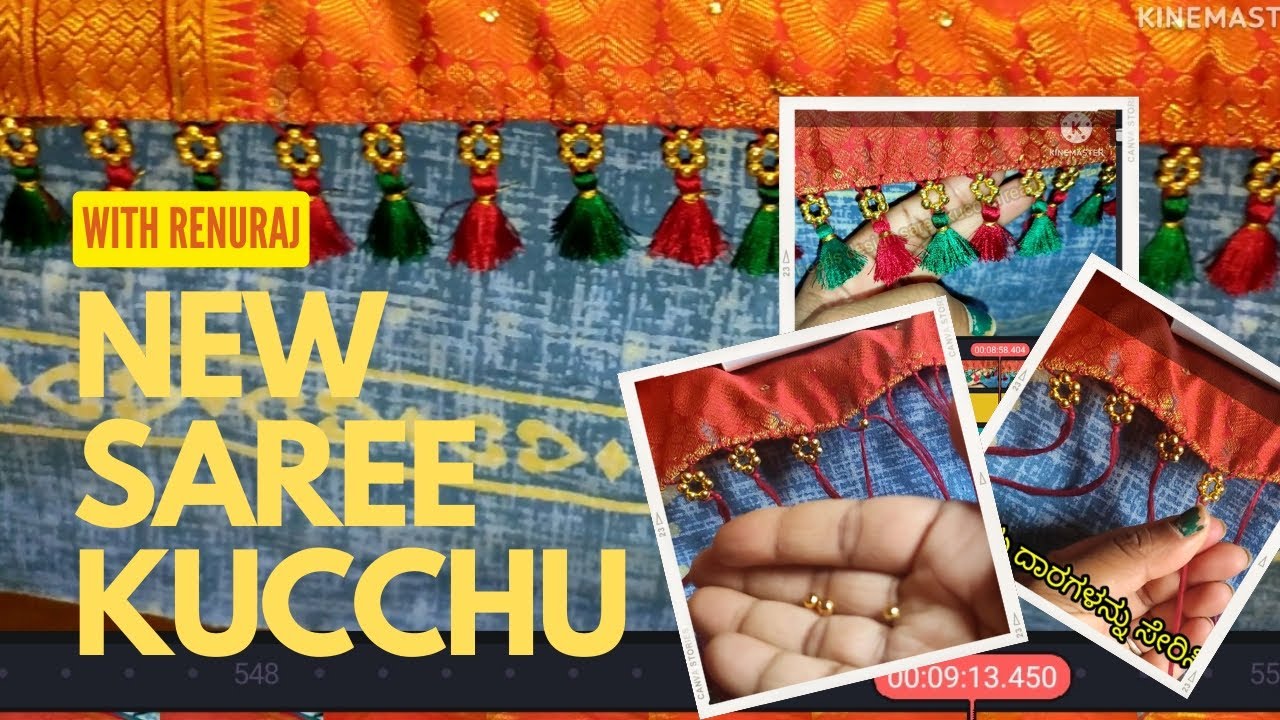 New saree beads kucchu disign..# - YouTube
