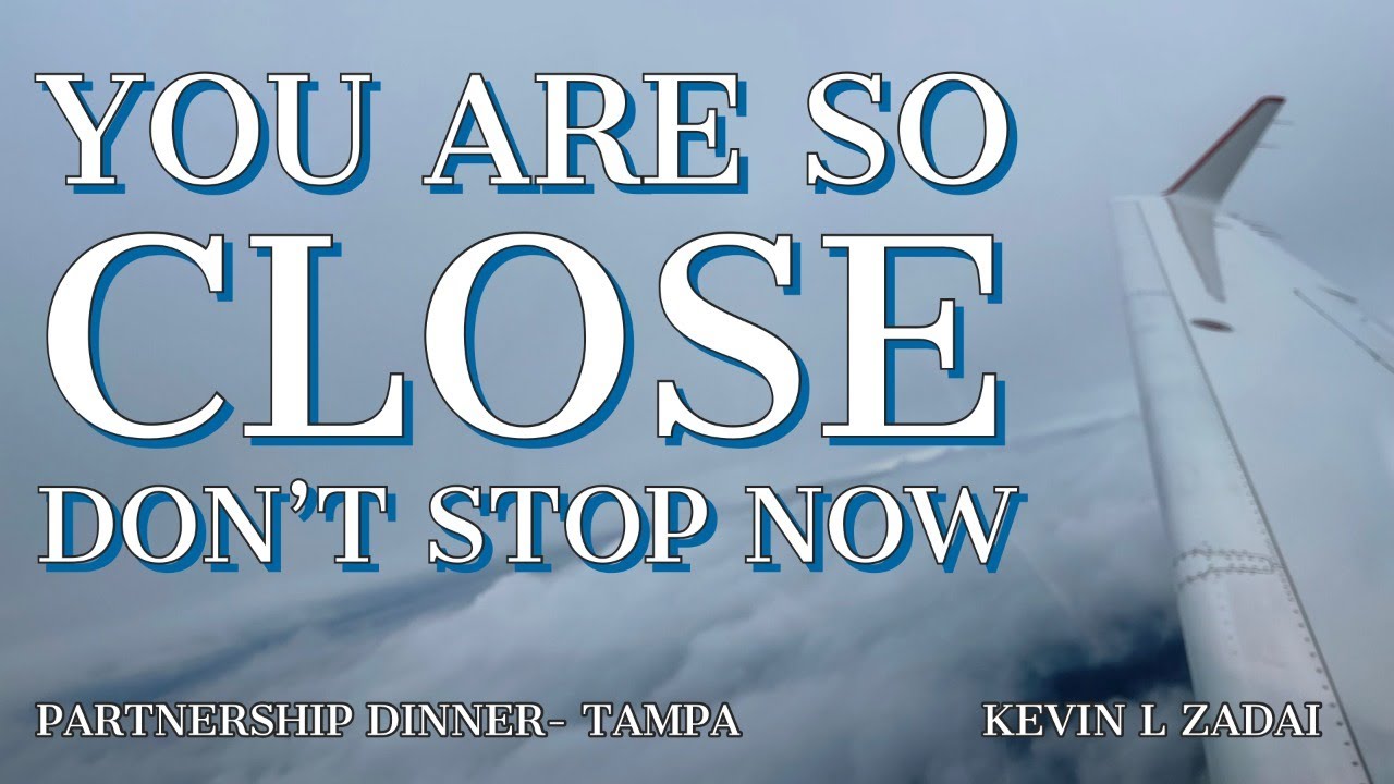 You Are So Close Don't Stop Now! - YouTube