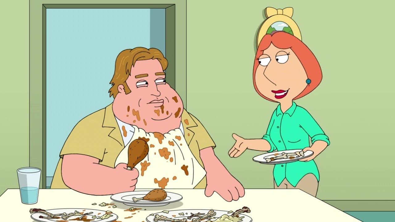 Family Guy - Lois asks Brad Pitt about his six children - YouTube