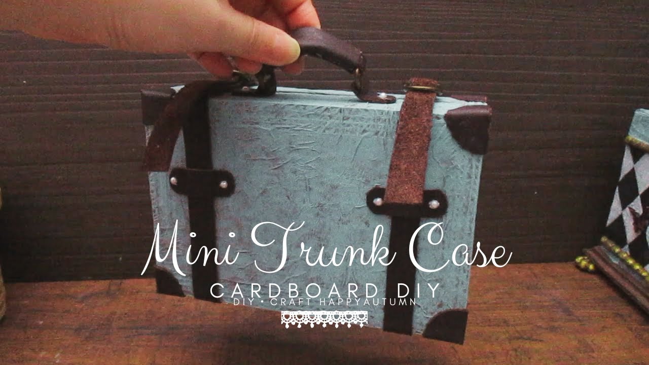 DIY Mini Trunk Case / storage box / from Recycled Cardboard / craft ...