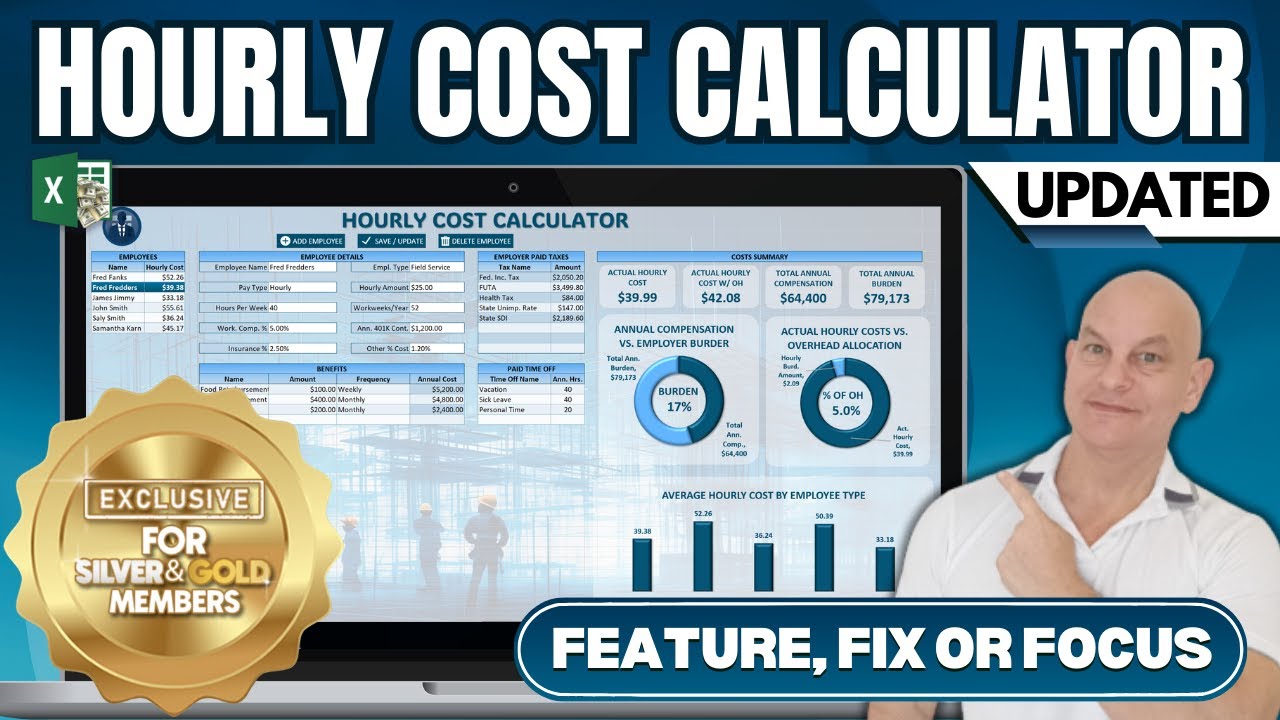 💥MEMBERS UPDATE: Get Brand New Features In The Hourly Cost Calculator ...