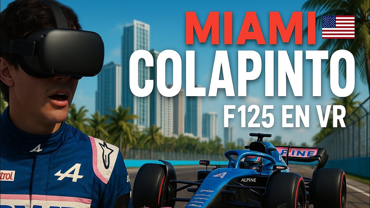 COLAPINTO en MIAMI 🇺🇸 | Lo Mejor del GP de Miami en F125 EN VR - YouTube