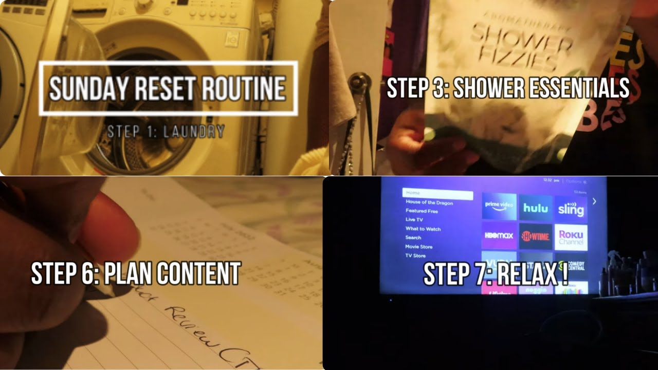 Sunday Reset Routine| Laundry + Creating Healthy Habits + Self Care ...