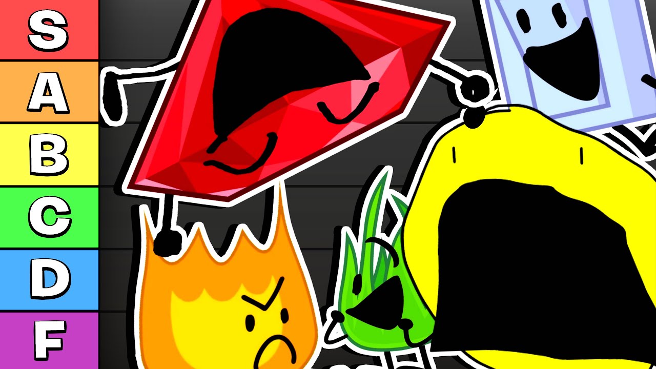 My BFDI Character Tier List from WORST to BEST! (as of TPOT 11) - YouTube