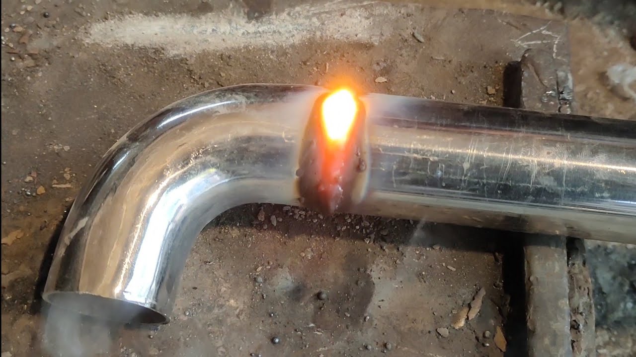 how to weld and finishing round pipe, steel welding technique for ...