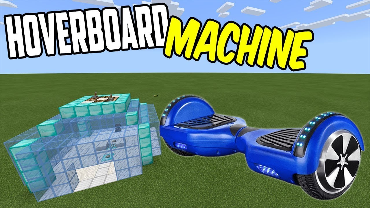How to Make a HOVERBOARD MACHINE | Minecraft Bedrock Edition ( MCPE ...