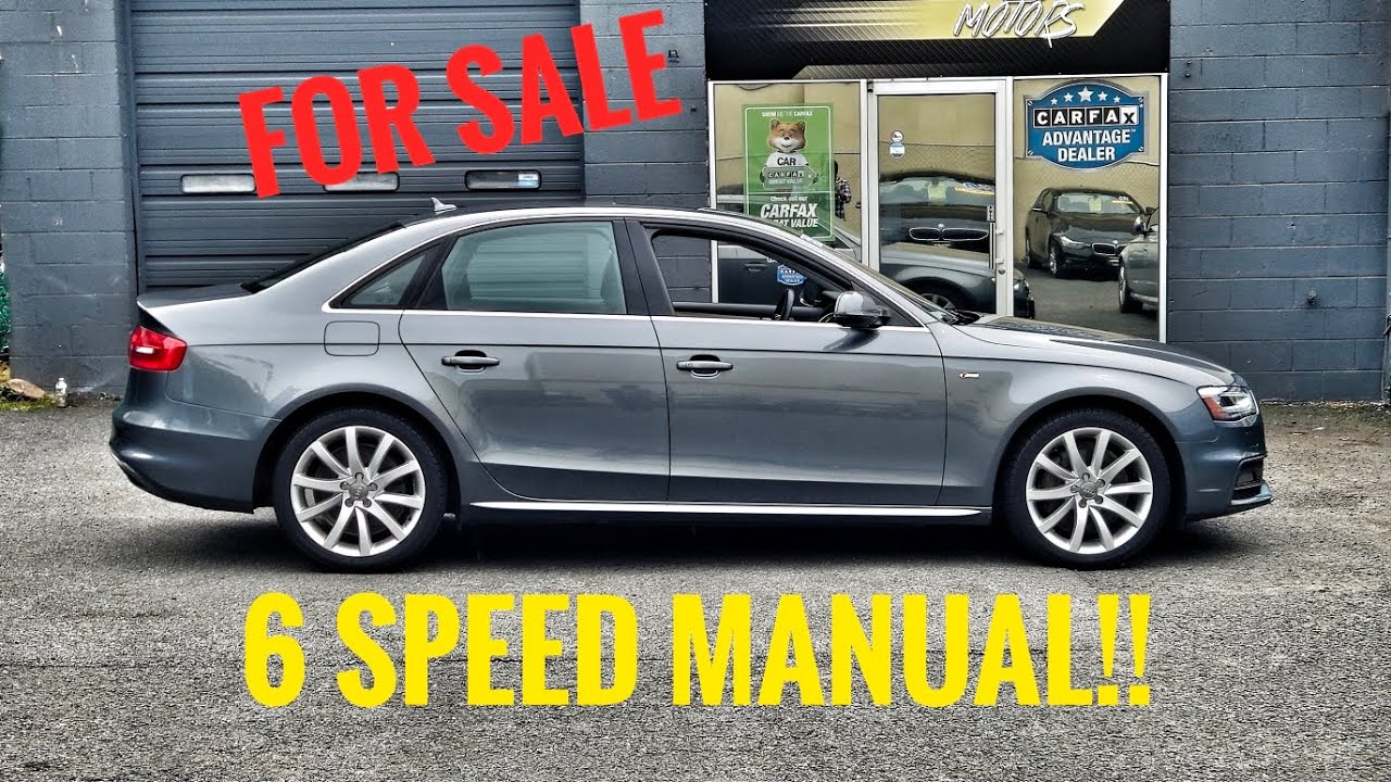 SOLD ! 2014 Audi A4 6 Speed Manual - YouTube