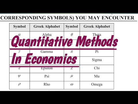 Mathematical symbols and corresponding Greek Alphabet Quantitative ...
