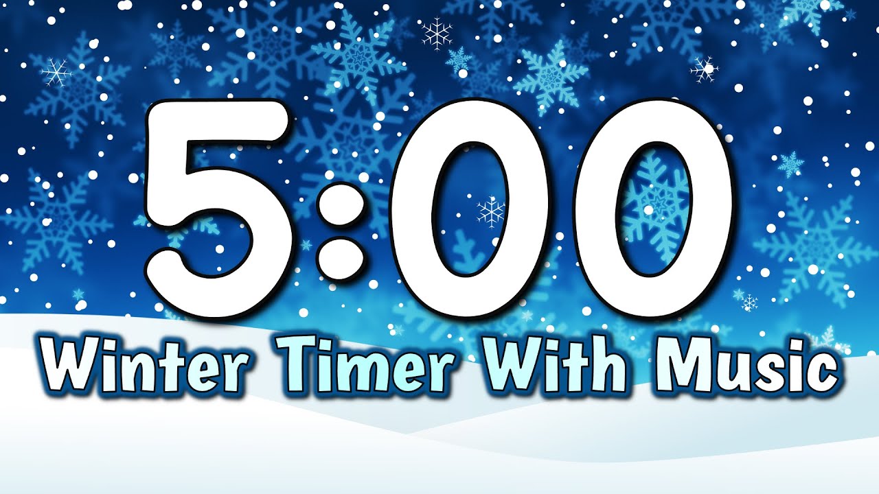 Snowy 5 Minute Winter Timer with Music - YouTube
