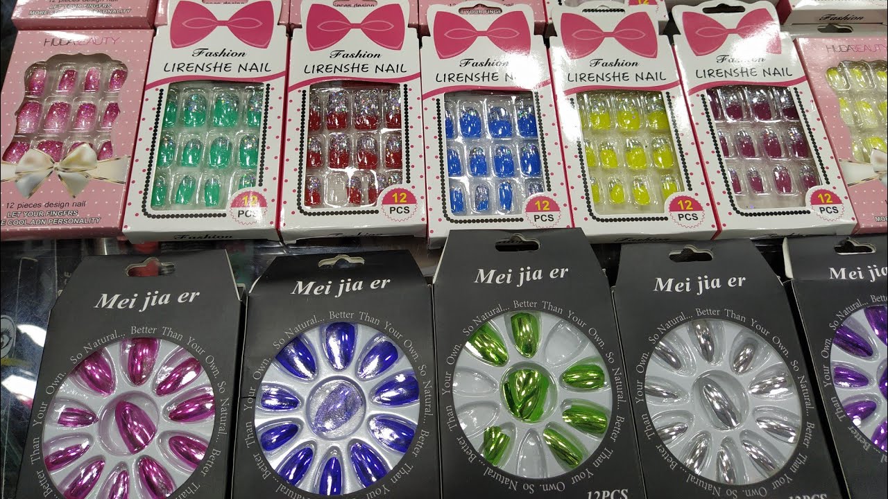 সুন্দর সুন্দর ফেইক নেইল কিনুন||Fake nail collection buy bd. - YouTube