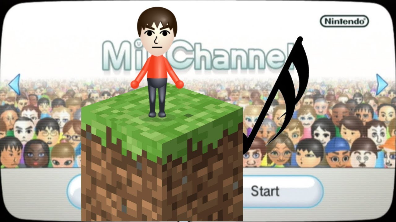Wiicraft - Minecraft rythmé avec la Mii Channel - YouTube