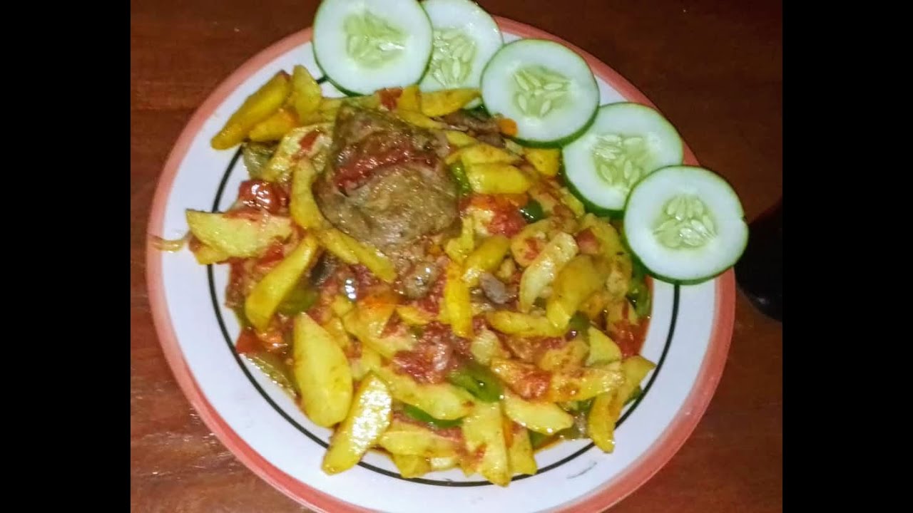 How to cook chips chicken Vuruga By Anna Mtega - YouTube