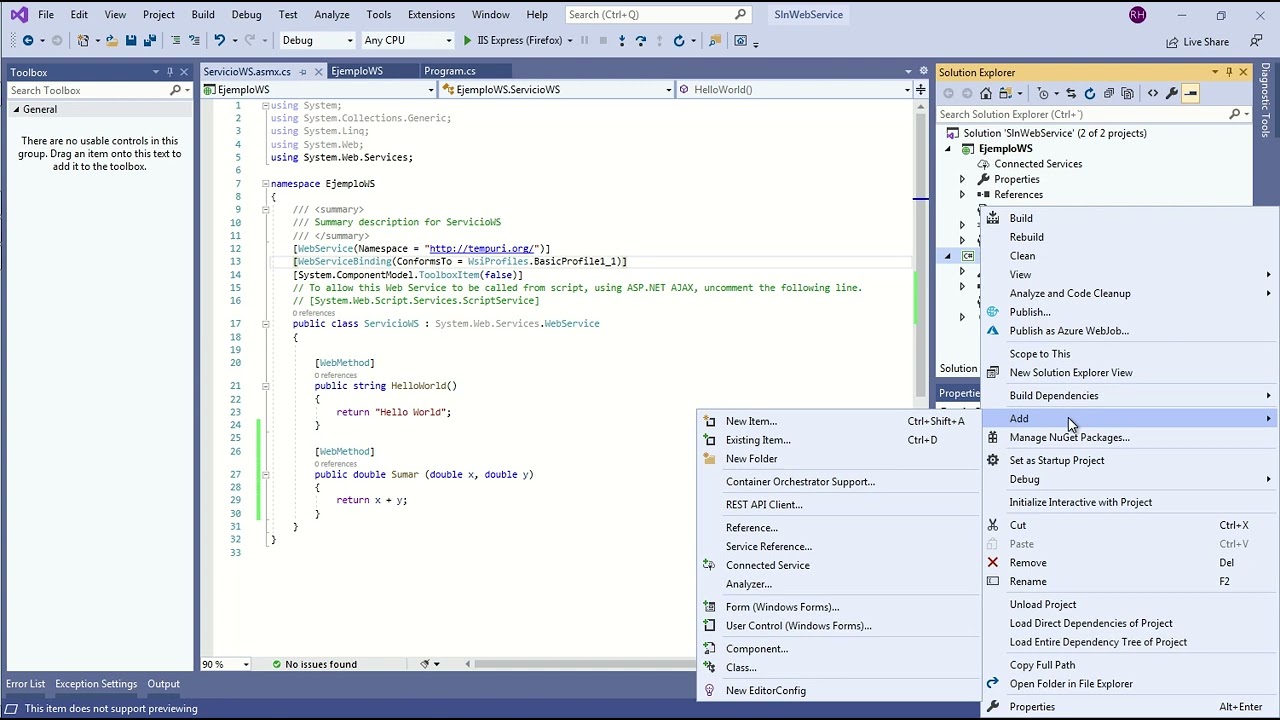WFrm-C# - 04.01 WebService asmx con C# - YouTube