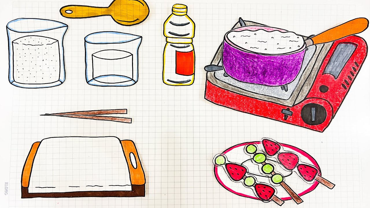 [💸paperdiy💸] How to make delicious gourd candy ASMR 🍡🍧🍨 CANDY PAPER SET ...