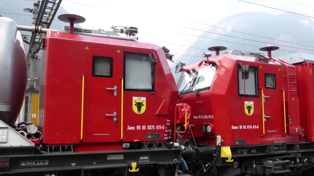 SBB Lösch- & Rettungszug Gotthard Basistunnel - YouTube