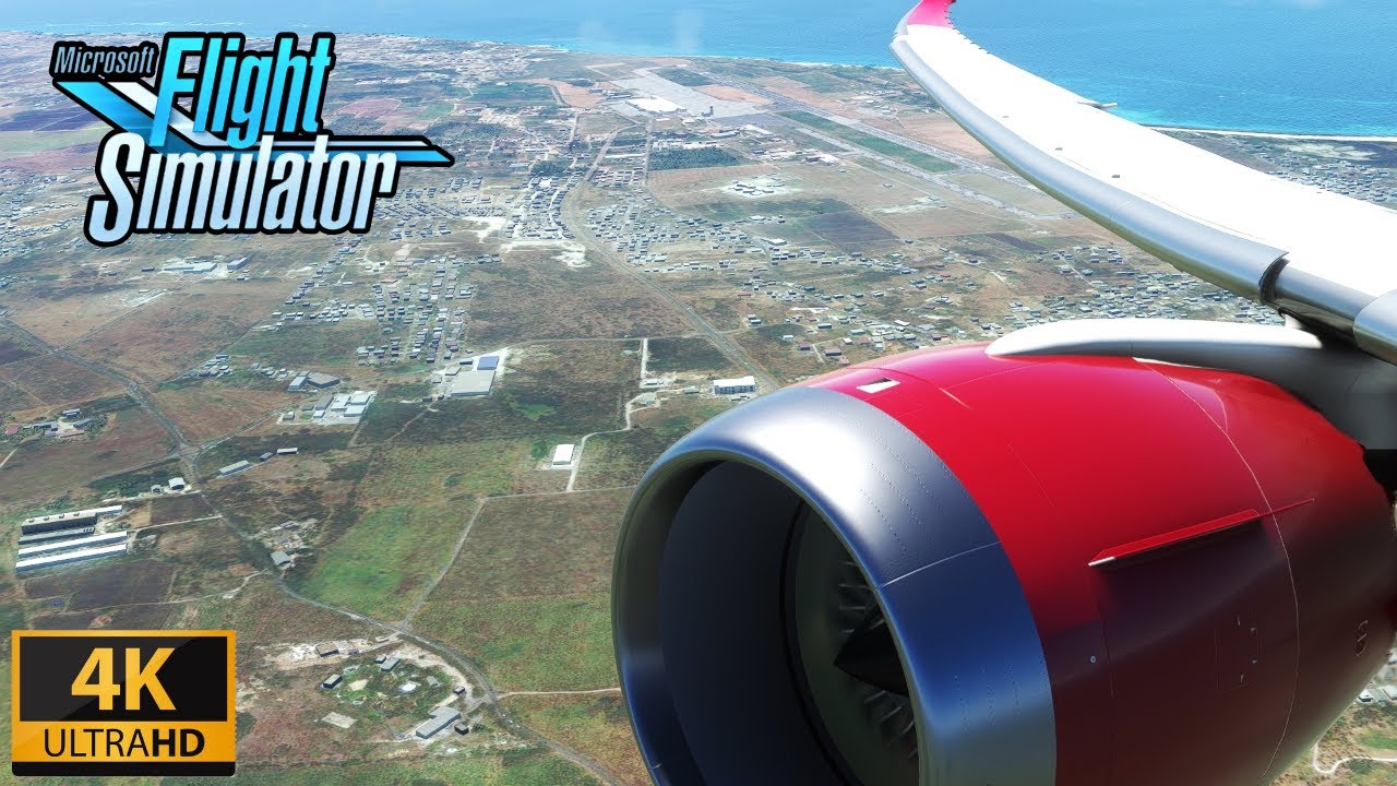 (4K) Virgin Atlantic 787 Take-off from Barbados | Microsoft Flight ...