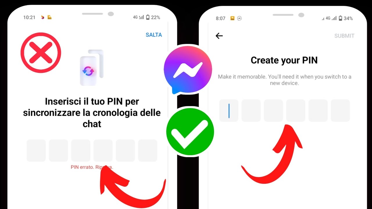 Come reimpostare il codice PIN C crittografato end-to-end su Messenger ...