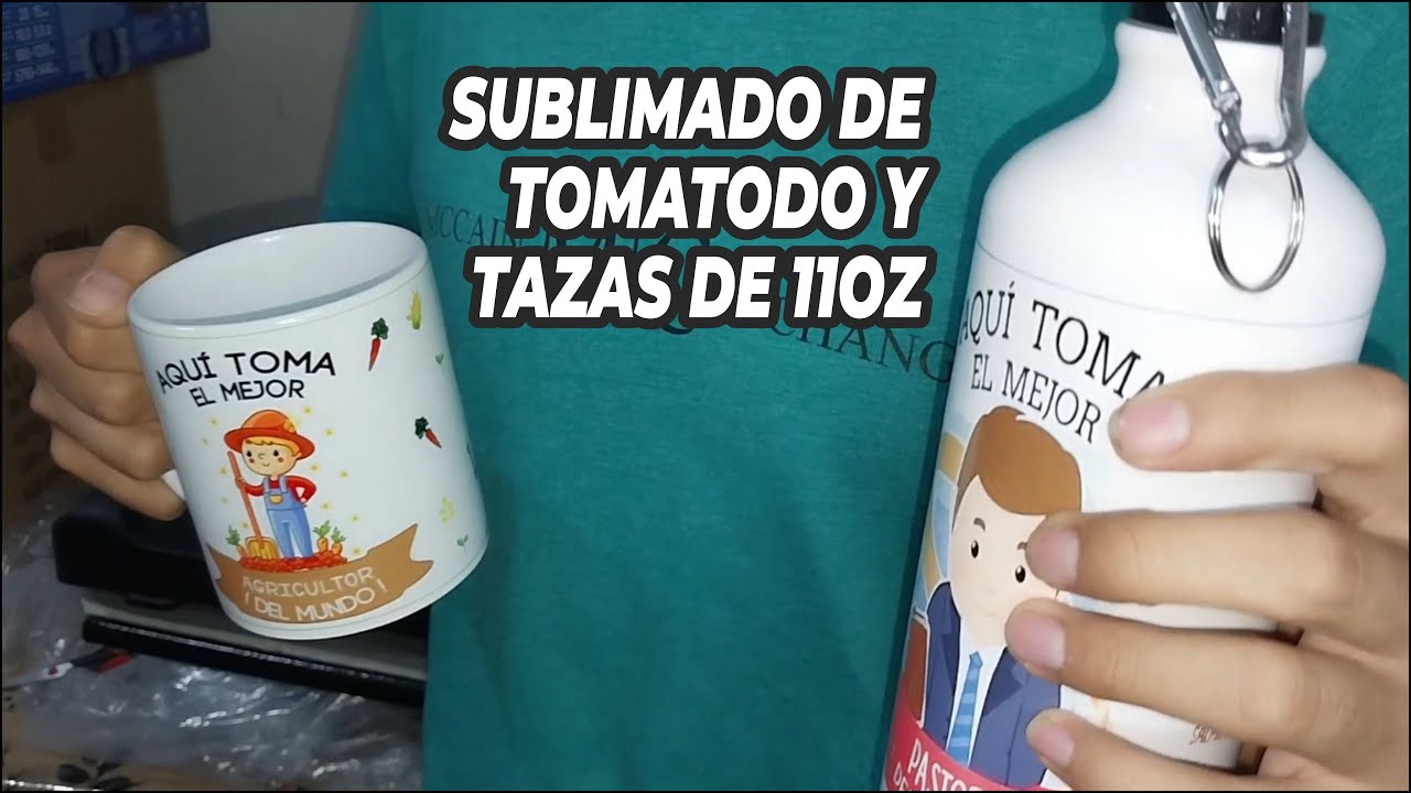 SUBLIMADO DE TOMATODO Y TAZAS DE 11 OZ - YouTube