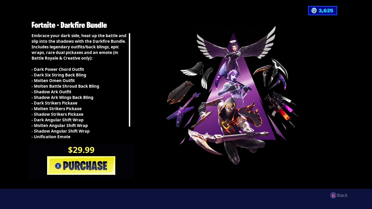 *NEW* DARK FIRE BUNDLE IN FORTNITE CHAPTER 2! - YouTube