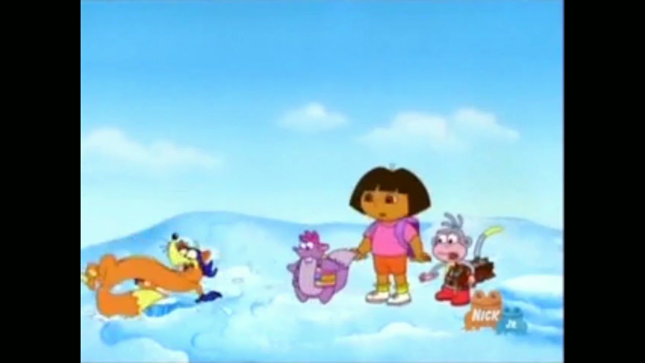 Dora the explorer - Rapido tico - Swiper slide in the snowman - YouTube
