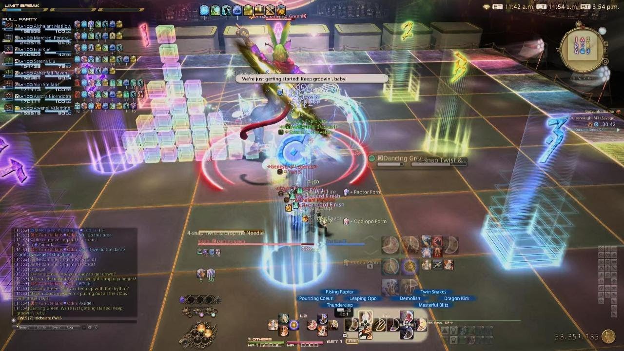 FINAL FANTASY XIV - ARCADION SAVAGE RAID - DANCING GREEN M5S - DAY 1 ...