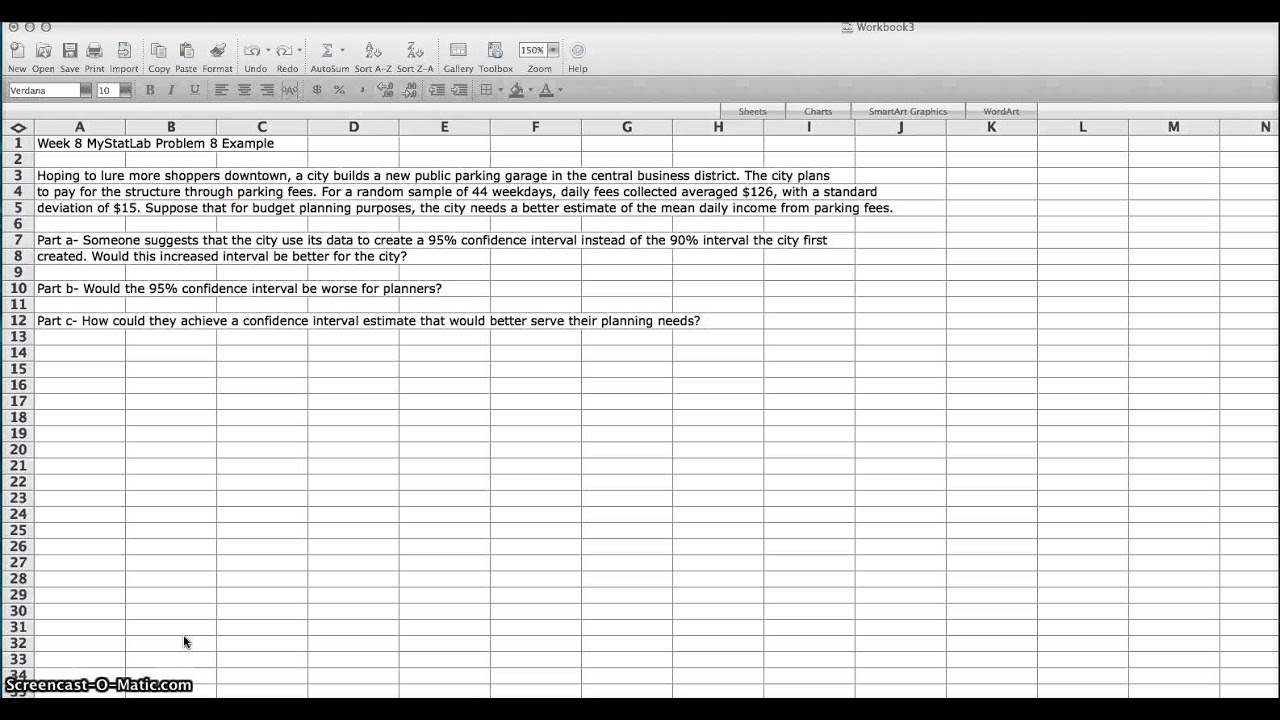 Week 8 MyStatLab Problem 8 Example - YouTube