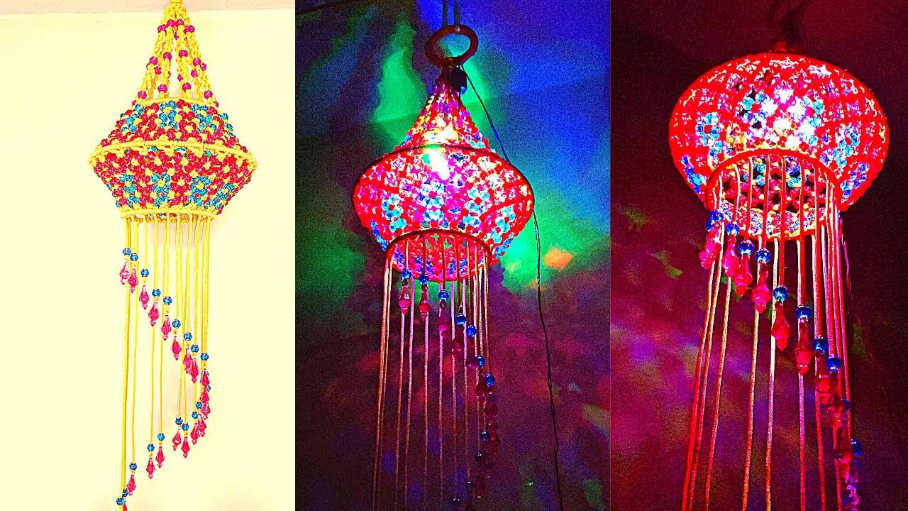 Macrame Akash Kandil 2023 • Macrame Jhumar New Design 2023 • Diwali ...